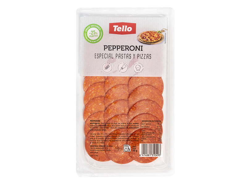 Sliced Pepperoni - GRUPO TELLO ALIMENTACIÓN